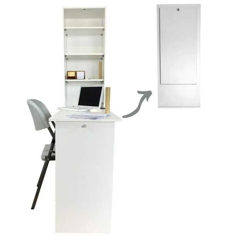 SpaceSave Fold-Up Wall Mounted Workstation – spacesaveonline